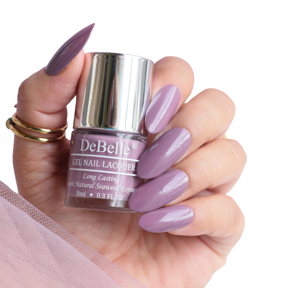 DeBelle Gel Nail Polish – Mauve Orchid | Luxurious Dark Mauve Nail ...